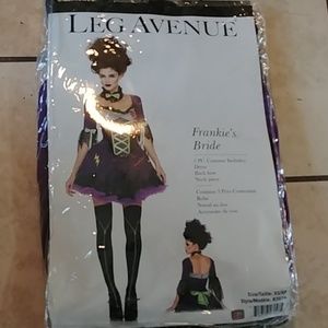 Leg Avenue | Accessories | Nwt Frankies Bride Black And Purple Size Xs ...